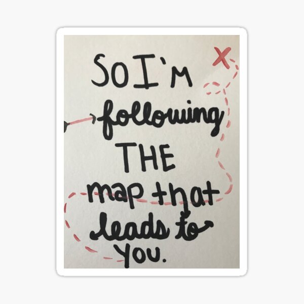 "Maroon 5 maps" Sticker for Sale by ashshaiv | Redbubble
