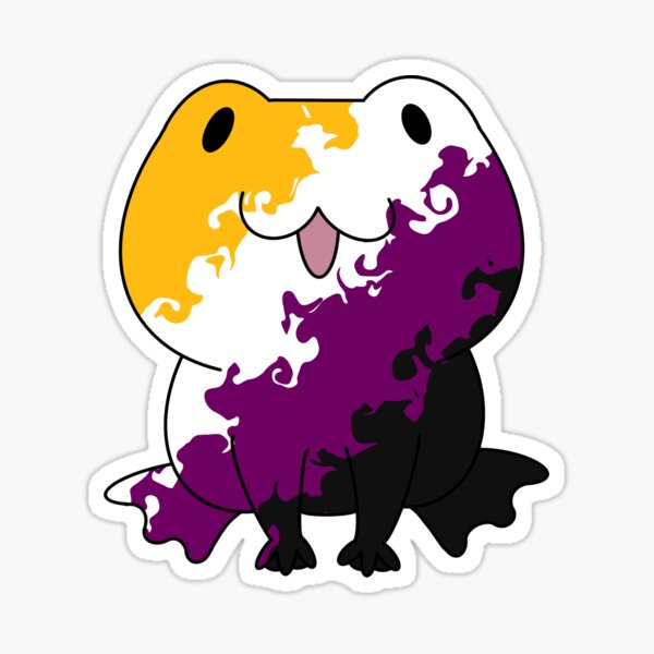 "non-binary pride frog" Sticker by primadonnagal | Redbubble