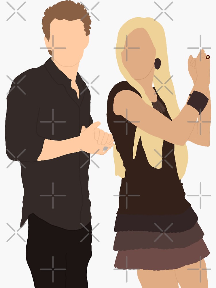 "lexi and stefan" Sticker for Sale by jserazio1 | Redbubble