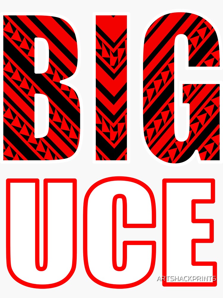 "BIG UCE" Sticker for Sale by ARTSHACKPRINTS | Redbubble