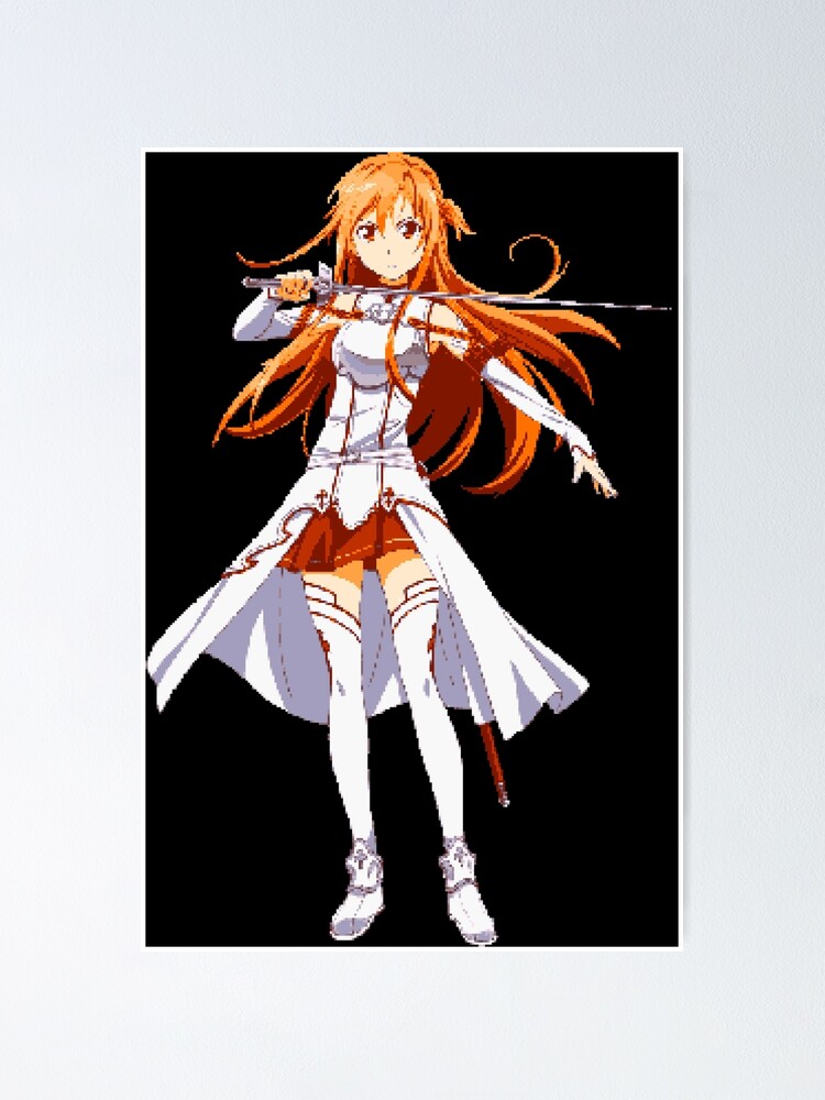 "Asuna Yuuki Pixel Art" Poster von owopixels | Redbubble