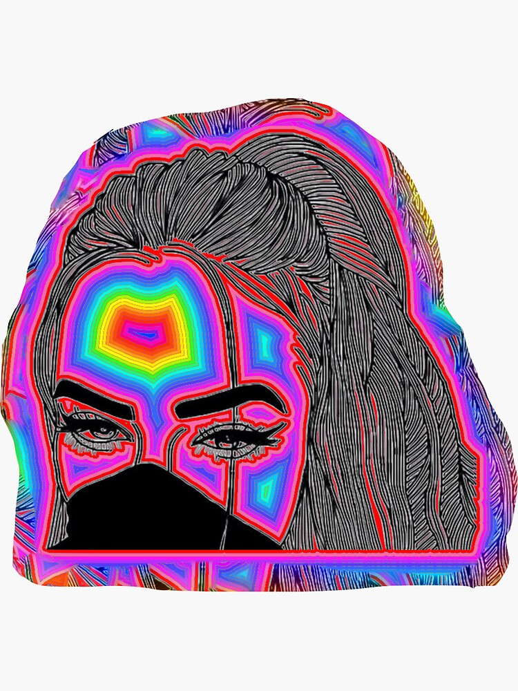 "Trippy Rainbow Girl" Sticker for Sale by emiliejoseph | Redbubble
