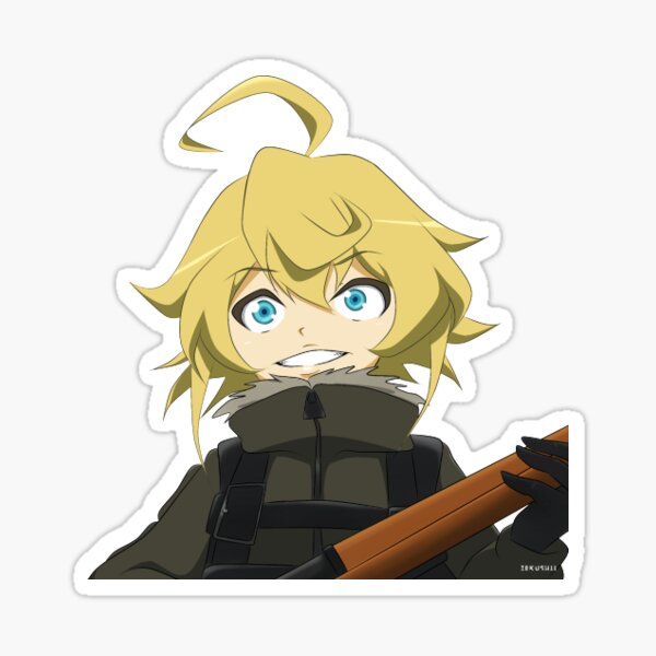 "Tanya Degurechaff [Youjo Senki - The Saga of Tanya the Evil]" Sticker ...