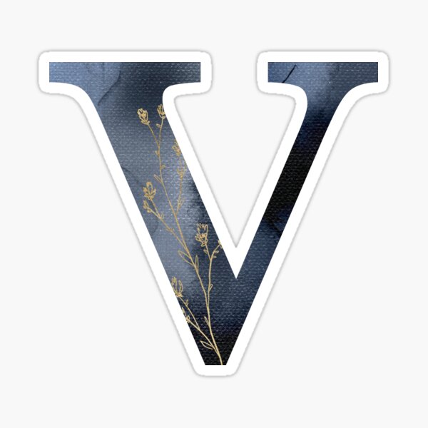 "Letter V" Sticker for Sale by UrJustPeachy | Redbubble
