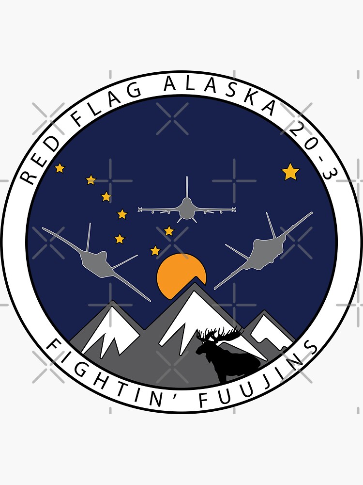 "RED FLAG ALASKA 4TH AMU" Sticker by TheCatShip | Redbubble