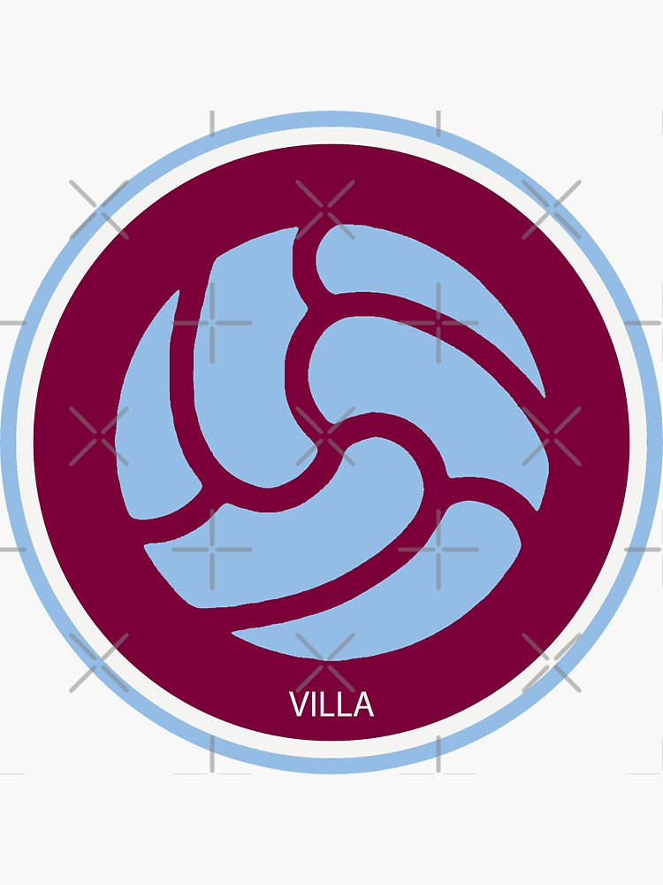 "Villa ball" Sticker for Sale by Confusion101 | Redbubble
