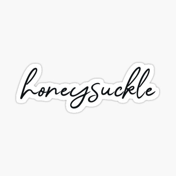 "letters / honeysuckle" Sticker by alessandraid | Redbubble