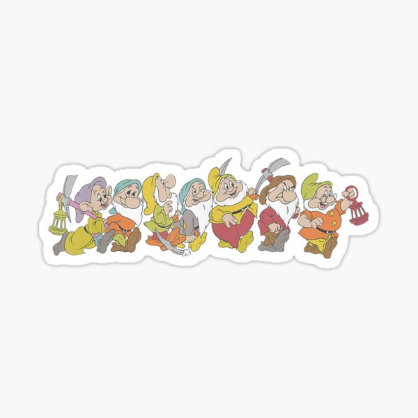 Seven Dwarfs Stickers | Redbubble