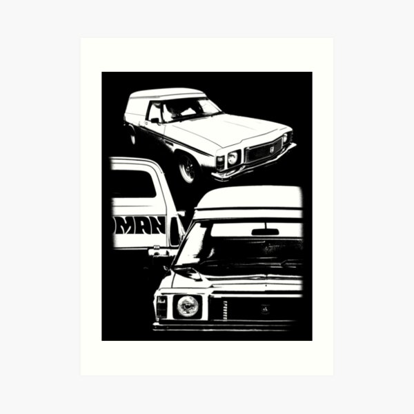 "Holden Sandman Panel Van 3 Ways" Art Print for Sale by BlulimeMerch ...
