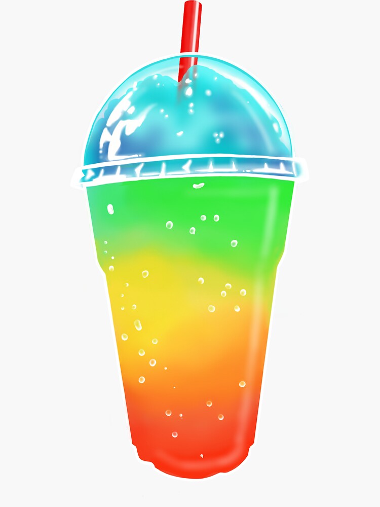 "Slushie" Sticker by megsalomania | Redbubble