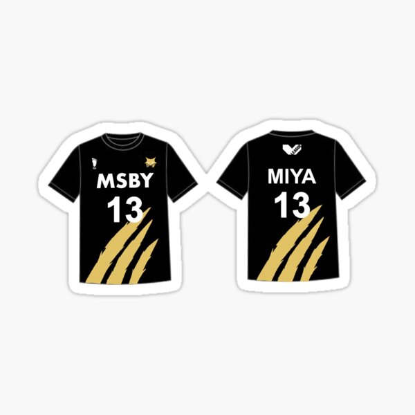 "Astumu MSBY Black Jackals Jersey" Sticker by starlaur | Redbubble