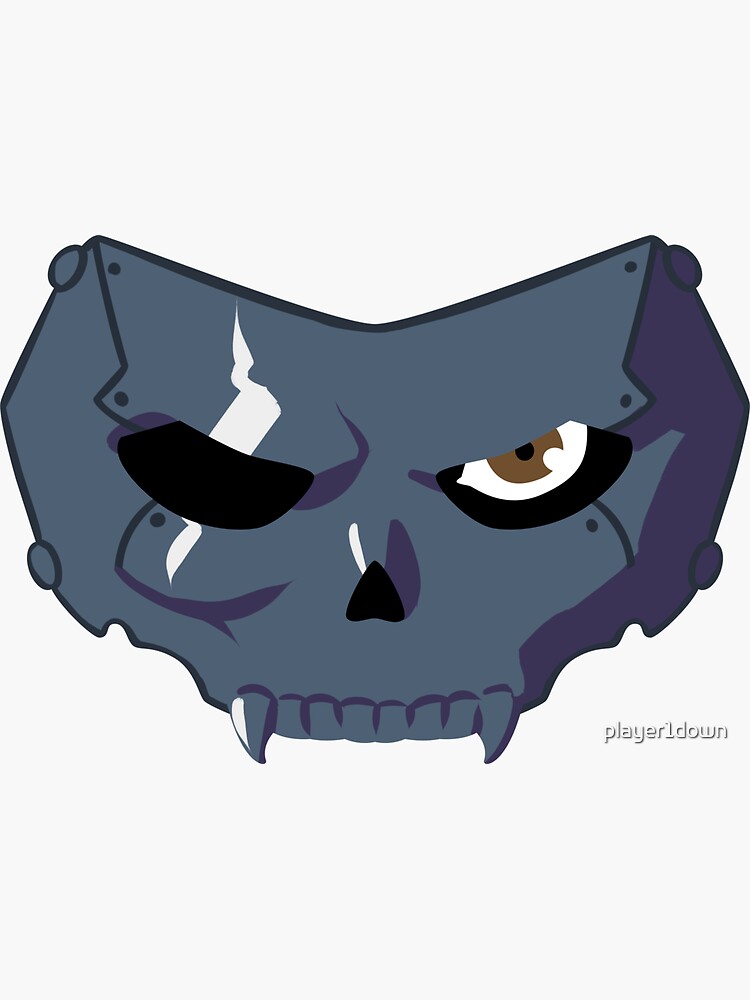 "Persona 5 Skull Ryuji Mask" Sticker for Sale by player1down | Redbubble