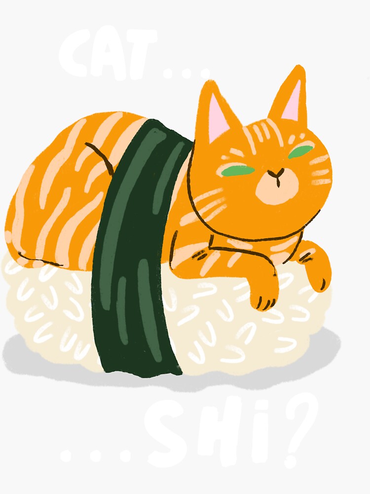 "Chef Humor - Cat...Shi?" Sticker by TheveryGudMemes | Redbubble