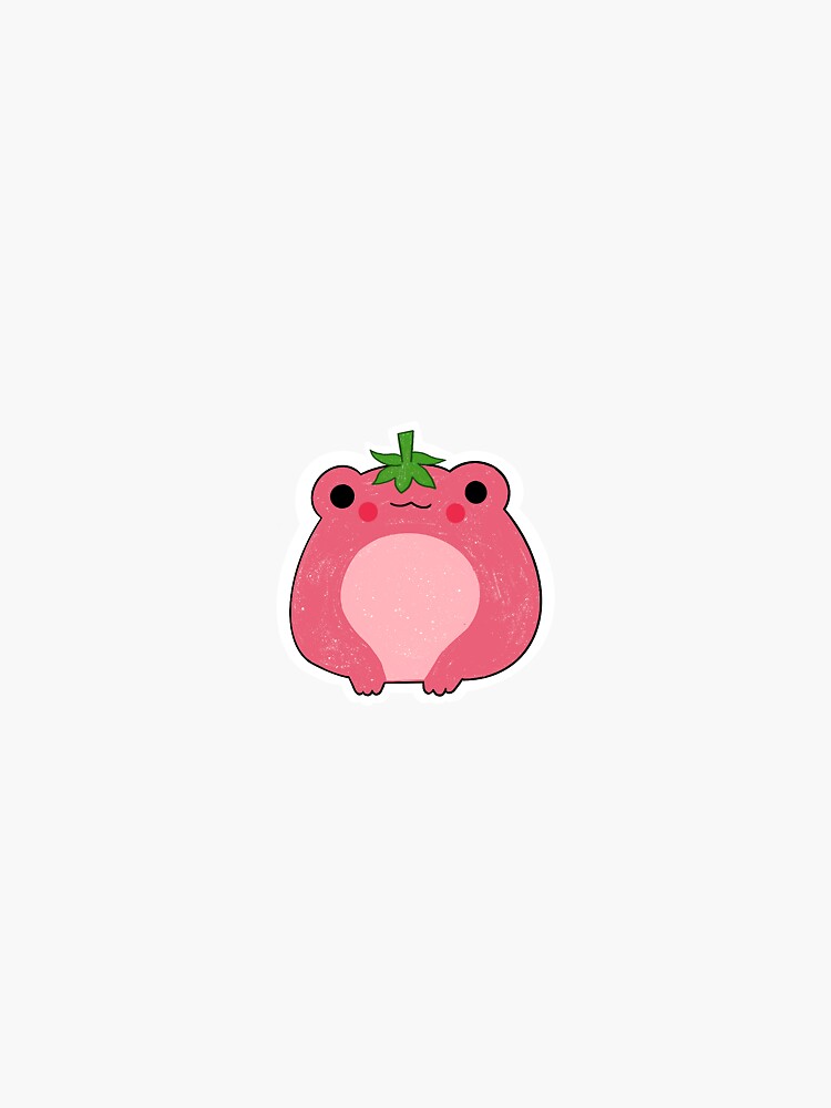 "Strawberry frog" Sticker by artisticapple | Redbubble