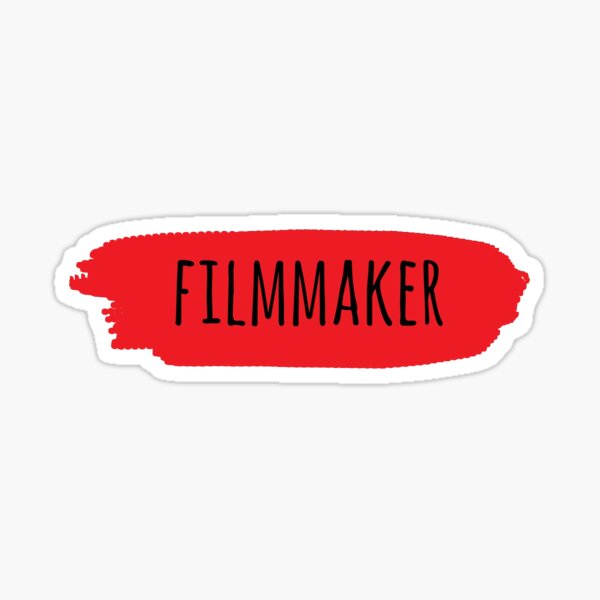 "FILMMAKER SMALL DESIGN" Sticker by BluishCosmos | Redbubble