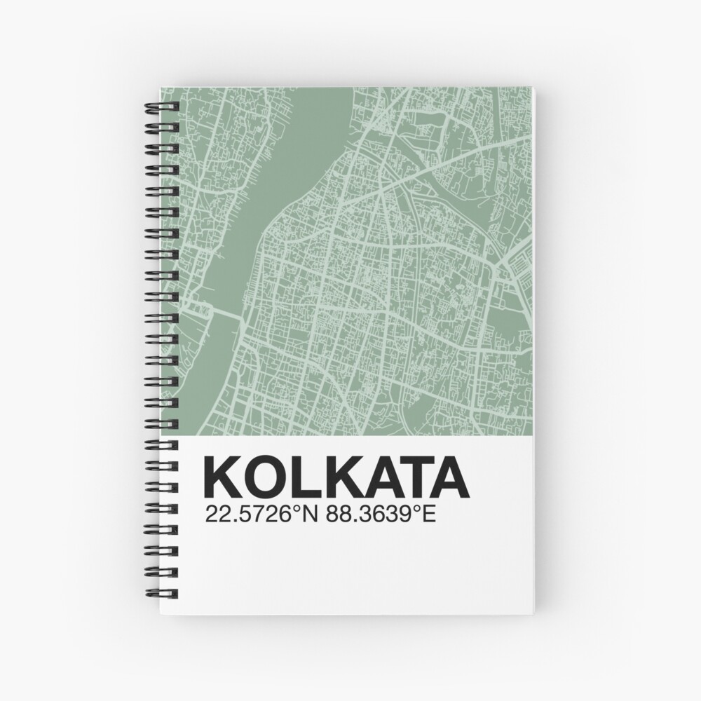 Kolkata India Map Sage Green Spiral Notebook By LoveLocaleIndia Redbubble kolkata-india-map-sage-green-spiral-notebook-by-lovelocaleindia-redbubble