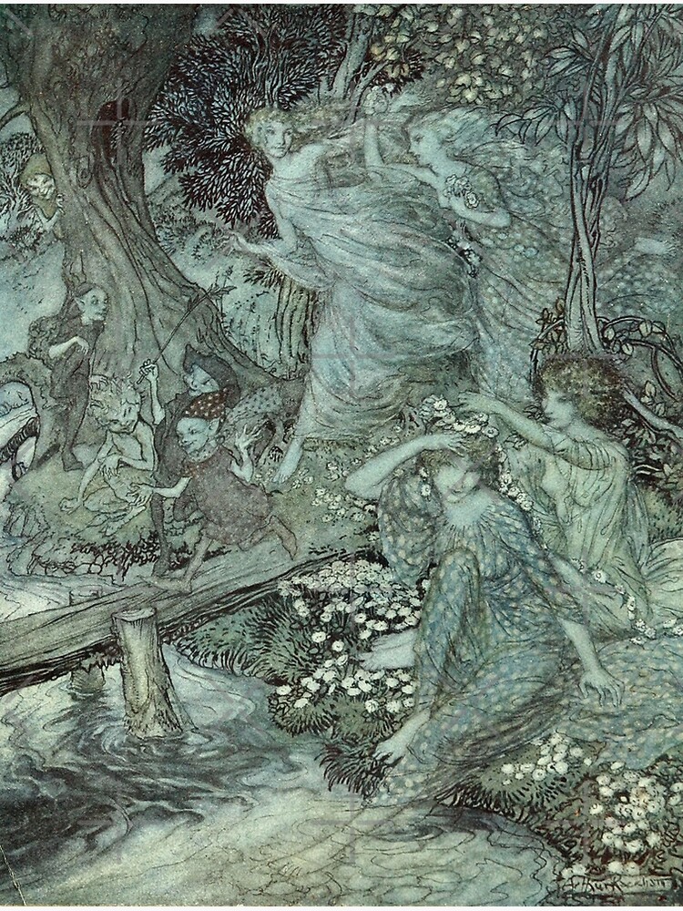 "Arthur Rackham- Wood Nymphs" Art Print by Dreamflight | Redbubble