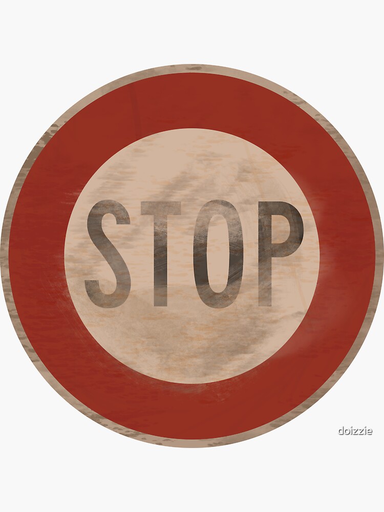 "Stop Sign" Sticker by doizzie | Redbubble