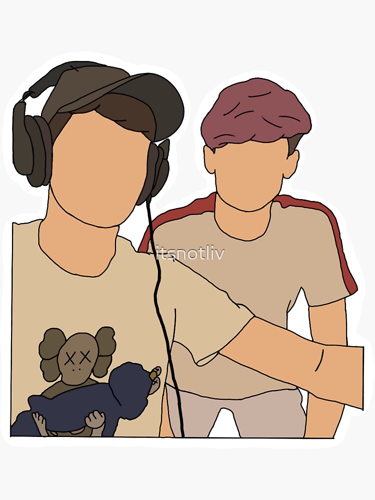 "Max and Harvey sticker" Sticker for Sale by itsnotliv | Redbubble