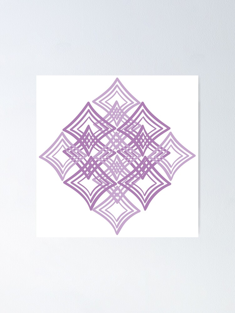 "distressed diamond shapes grid" Poster for Sale by rysunki-malunki ...