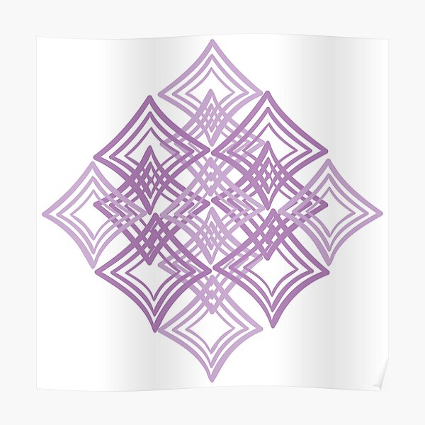 "distressed diamond shapes grid" Poster for Sale by rysunki-malunki ...