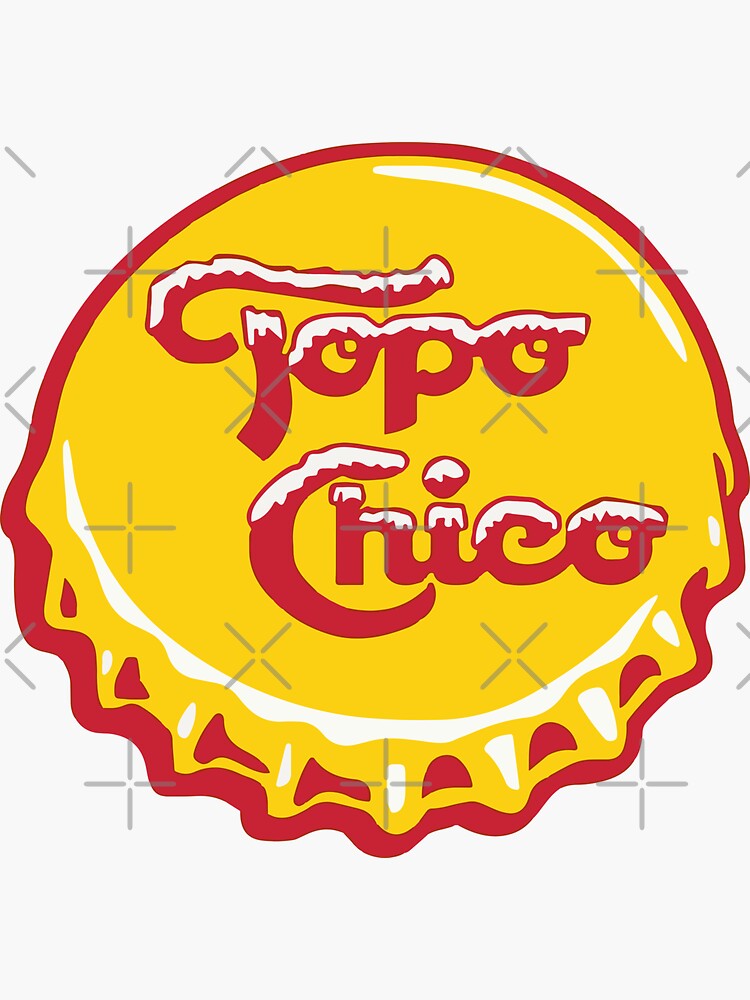 "Topo Chico Bottle Cap" Sticker by CrystalCrush | Redbubble
