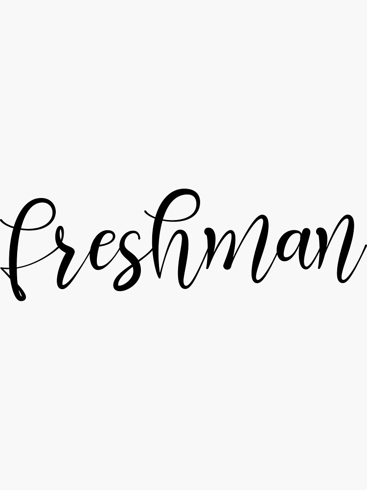 "Freshman" Sticker by brewkey-design | Redbubble