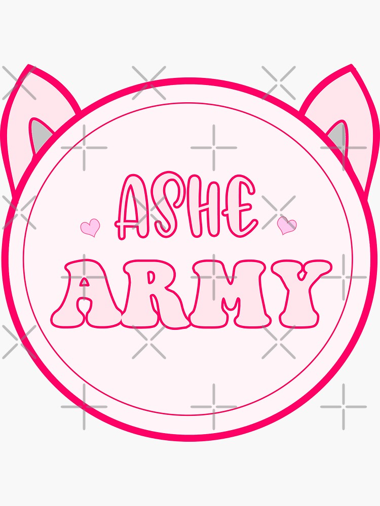 "Custom sticker Ashe Army" Sticker for Sale by albsbubble | Redbubble
