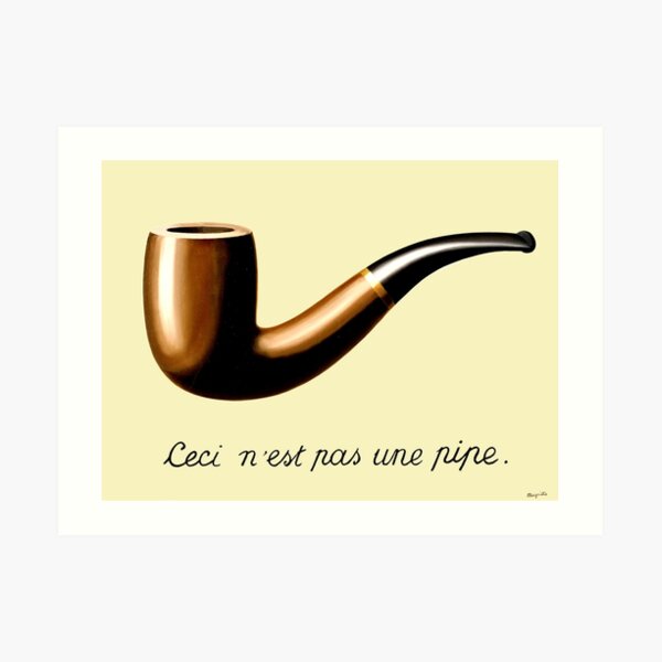 This Is Not A Pipe Art Prints | Redbubble