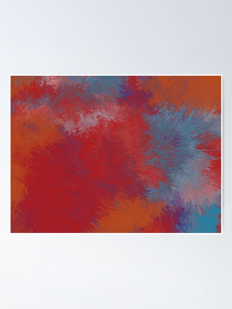 "Paint splatter retro" Poster by Nikaylajones | Redbubble