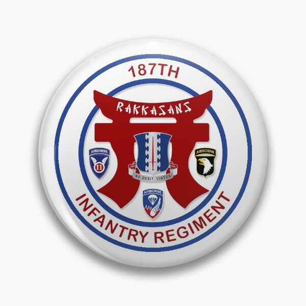 "187th Infantry Regiment - Rakkasans" Pin for Sale by sfcmondelli ...