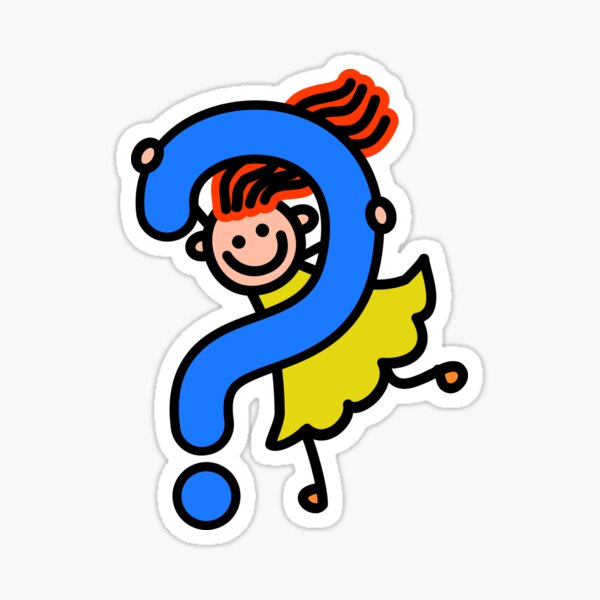 "Letter Question Mark for girls alphabet Kids Colorful Cartoon ...