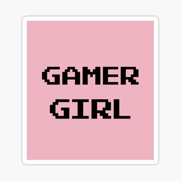 "GAMER GIRL STICKER" Sticker by mintylemon | Redbubble