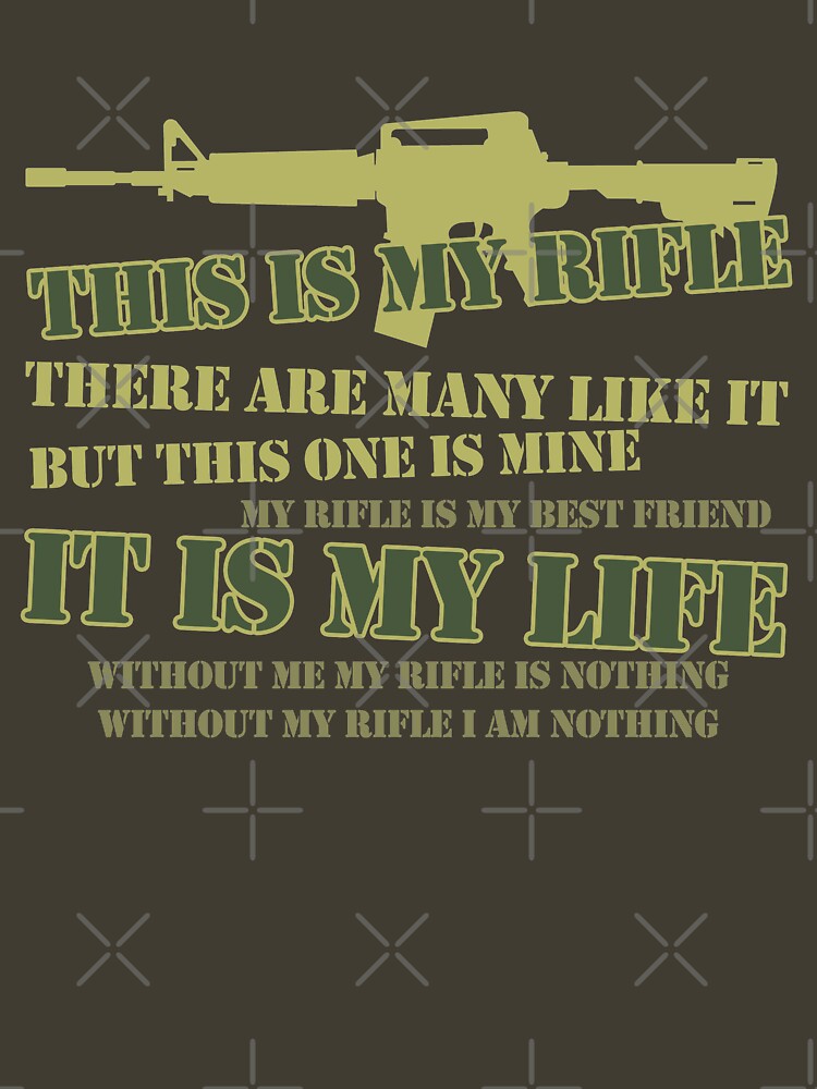 "This is my Rifle - Rifle Creed" Essential T-Shirt for Sale by McPod ...