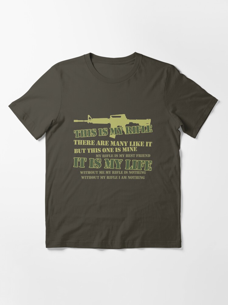 "This is my Rifle - Rifle Creed" Essential T-Shirt for Sale by McPod ...