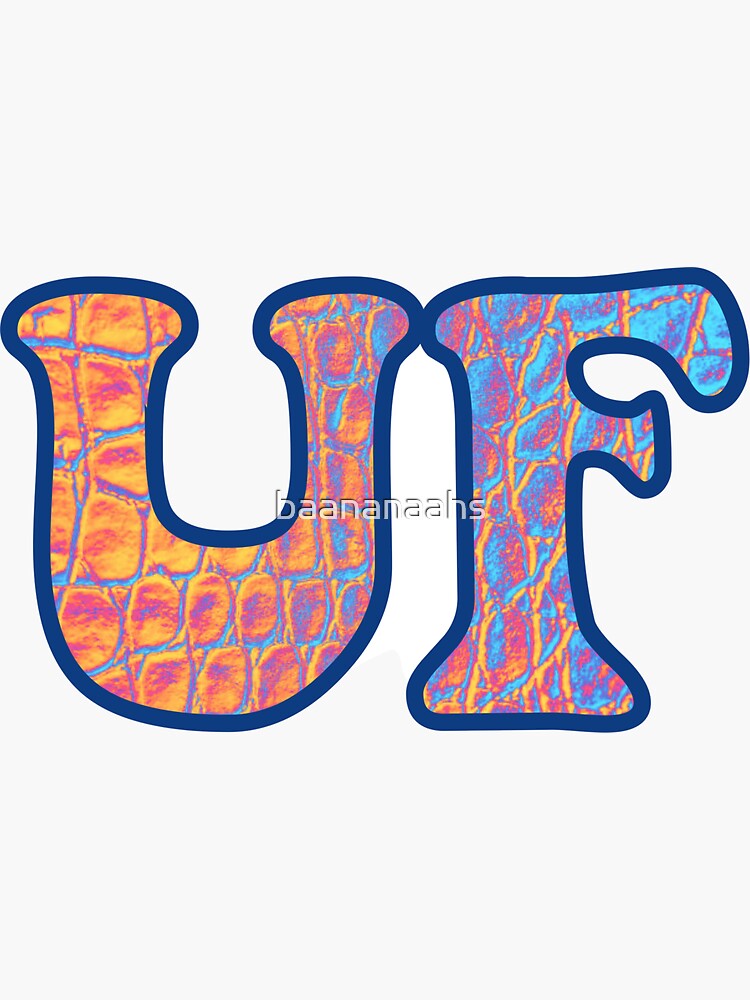 "Gator Pattern UF" Sticker for Sale by baananaahs | Redbubble