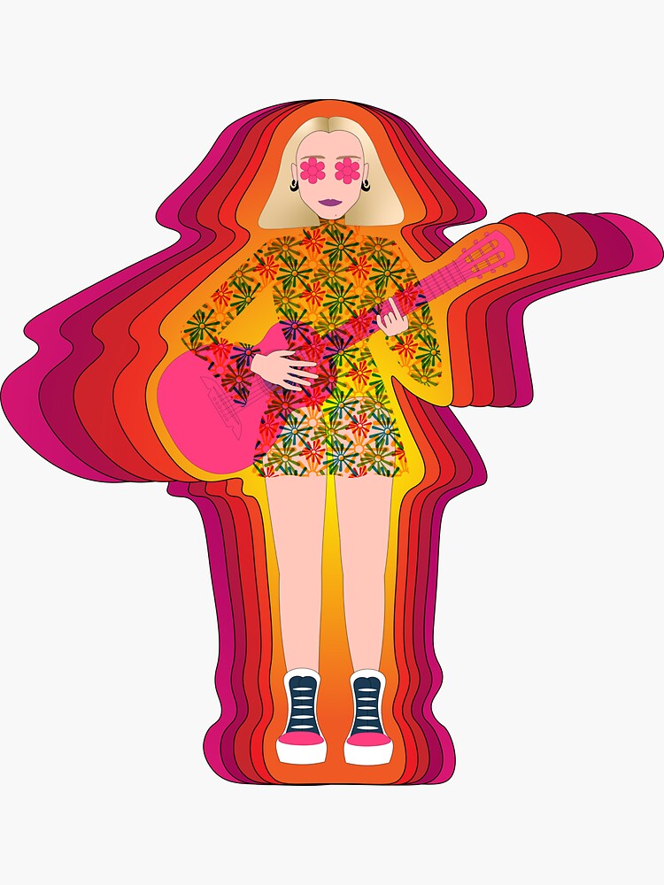 "Sabrina Solo Groovy Lady" Sticker for Sale by sabrinasoloshow | Redbubble
