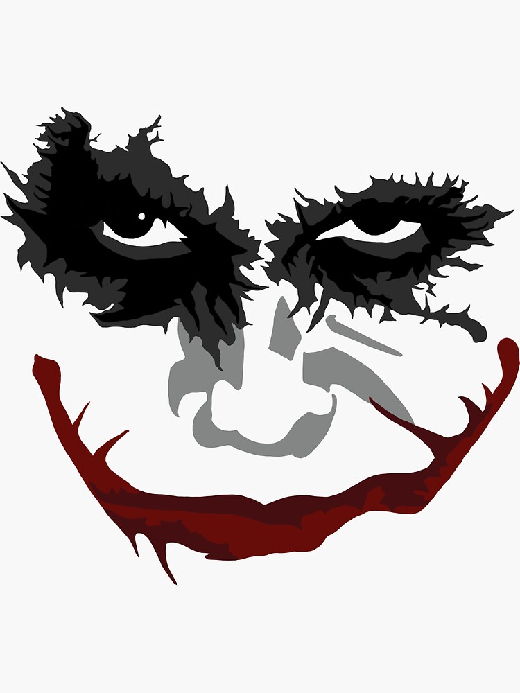 "Clown face" Sticker by geekartistry | Redbubble