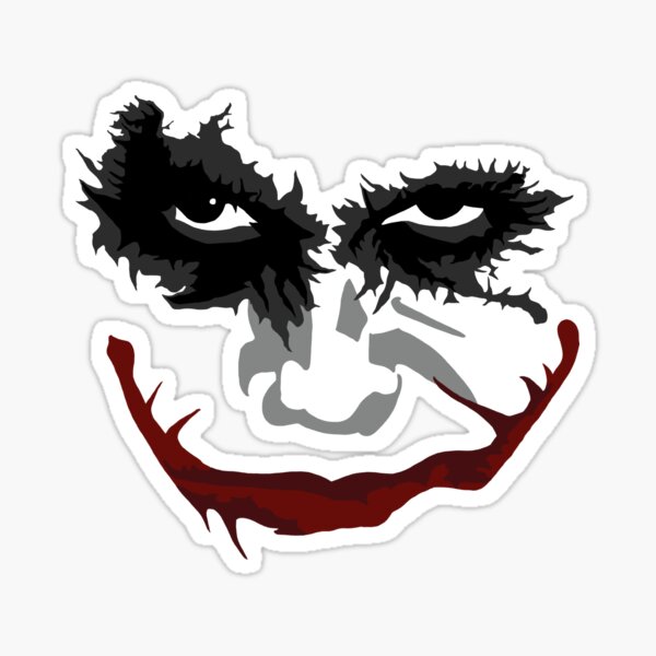 "Clown face" Sticker by geekartistry | Redbubble