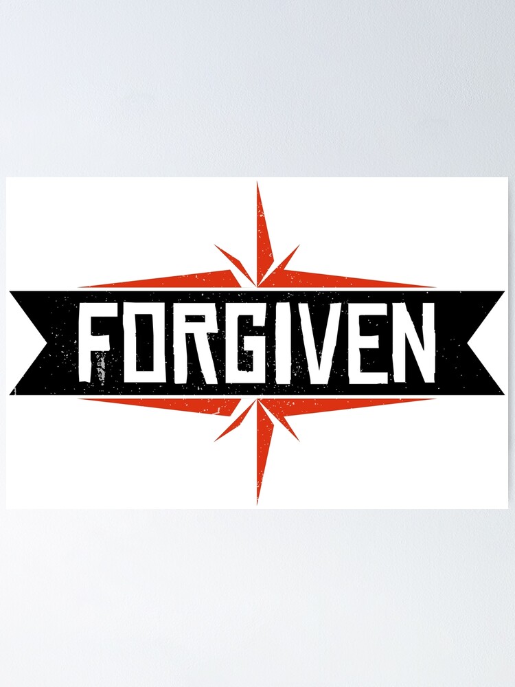 "Forgiven Retro" Poster by GabrielloG | Redbubble