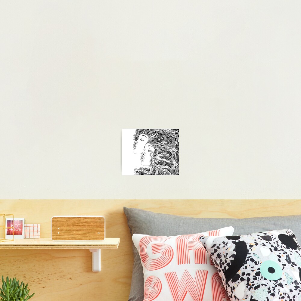 Lámina fotográfica « a través de sus corazones y sus almas. Inspirado ...