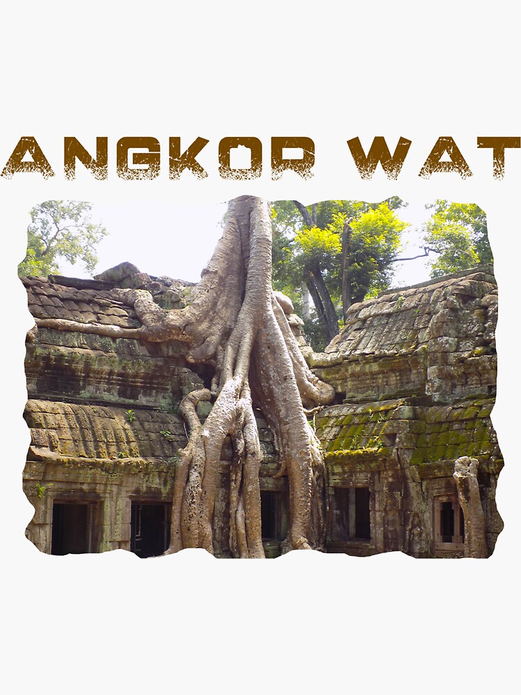 "Angkor Wat, Cambodia" Sticker for Sale by ThommyBLN | Redbubble