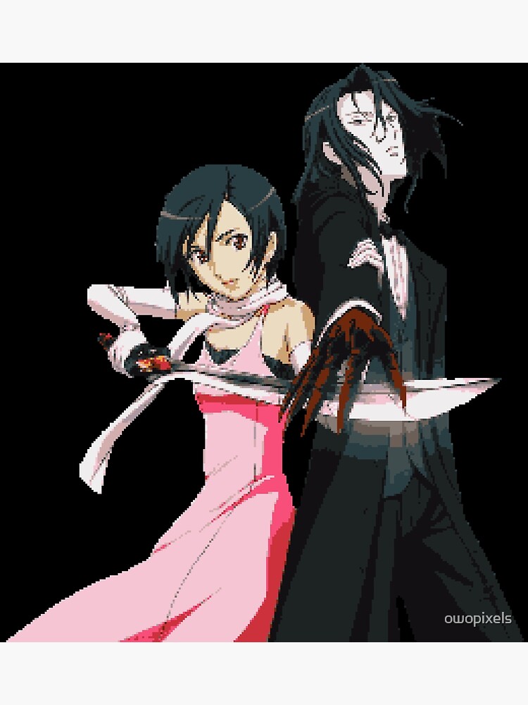 "Saya and Hagi Pixel Art" Poster for Sale by owopixels | Redbubble