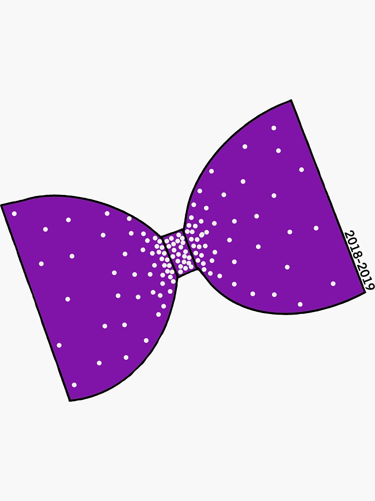 "2018-2019 Cheer bow " Sticker for Sale by Infinity-Cheer | Redbubble