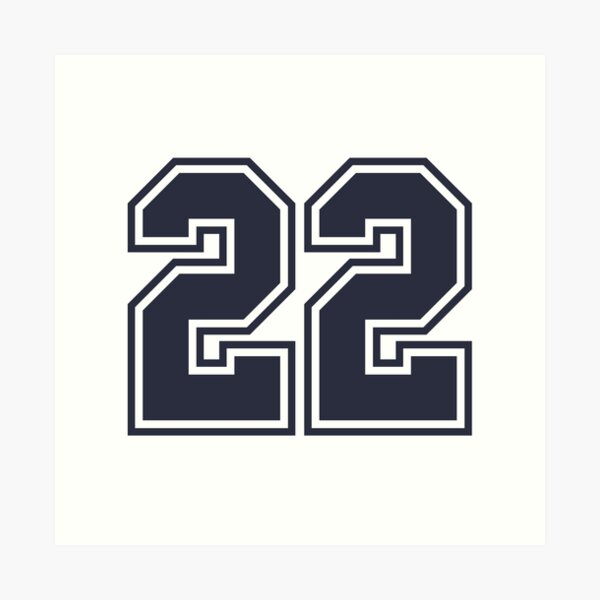 "22 Sports Number Twenty-Two" Art Print for Sale by HelloFromAja ...