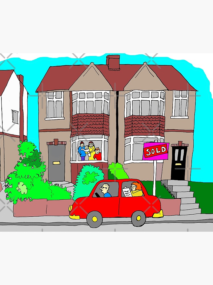 "Semi Detached House" Poster by michellelegrand | Redbubble