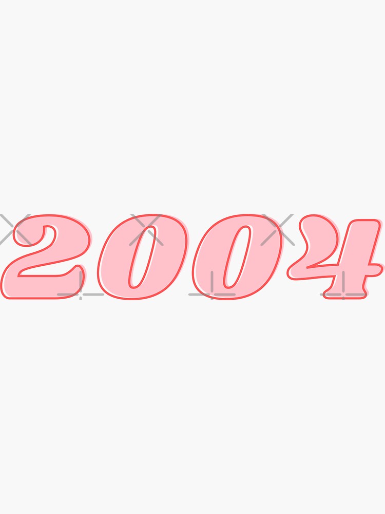 "2004" Sticker for Sale by polishalpaca | Redbubble