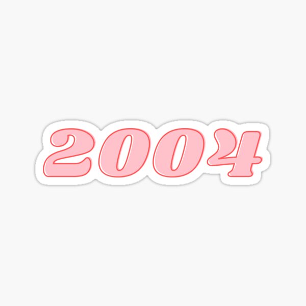 "2004" Sticker for Sale by polishalpaca | Redbubble