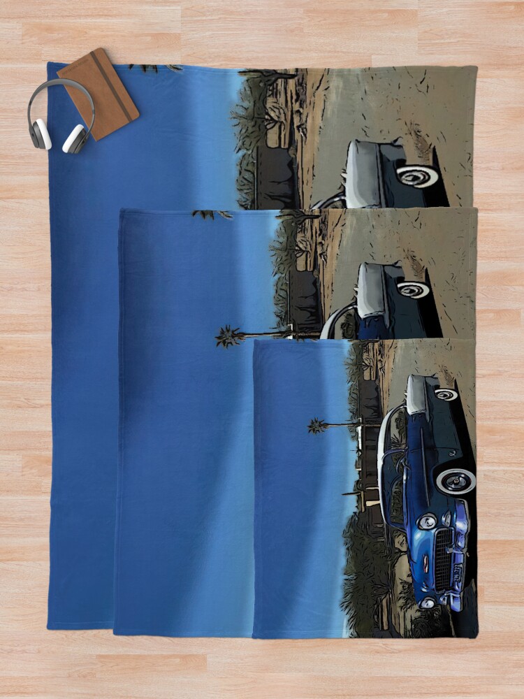 "1955 Chevrolet Bel Air" Throw Blanket for Sale by msqrd2 | Redbubble