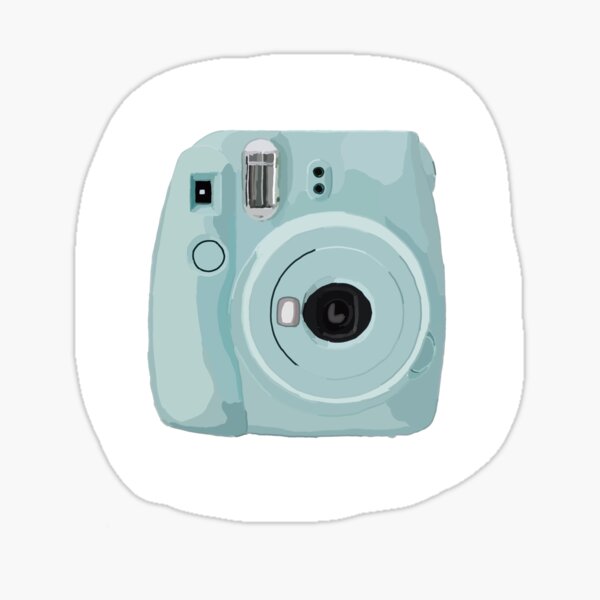 "Baby Blue Polaroid Sticker" Sticker by stickohz | Redbubble